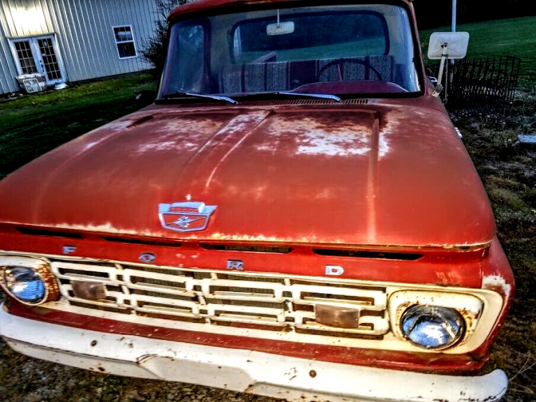 1964 Ford FULL SIZE RED FARM PICK UP Truck for sale